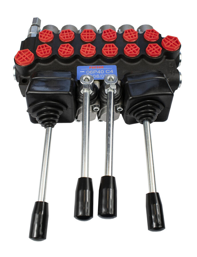 2 Džostiku dalītājs ar 6 sekcijām 40l 06P40 C4 - Hidrosadalītāji ...